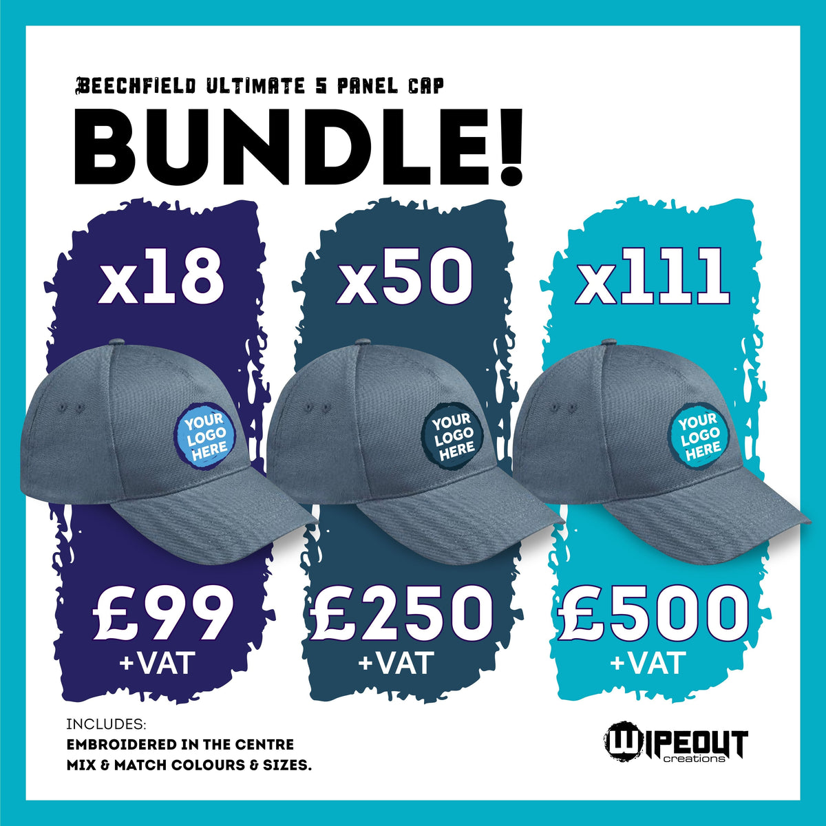 Personalised Caps - Custom Embroidered & Printed Designs